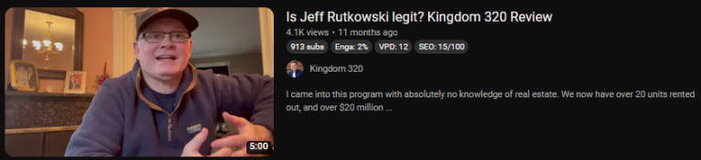 Jeff Rutkowski’s Kingdom 320 Review: Is Real Estate Investing The ...